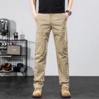 China Grey Khaki Daily Mid Waist Grey Khaki mens pants wholesale Youth Trend Regular Custom (P376) for sale