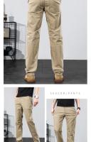 China Grey Khaki Daily Mid Waist Grey Khaki mens pants wholesale Youth Trend Regular Custom (P376) for sale