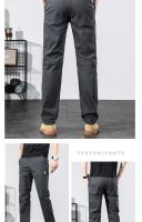 China Grey Khaki Daily Mid Waist Grey Khaki mens pants wholesale Youth Trend Regular Custom (P376) for sale