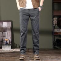 China Daily Mid Waist Grey Khaki dress pants wholesale price Youth Trend Regular Custom (376) for sale