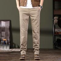 China Daily Mid Waist Grey Khaki dress pants wholesale price Youth Trend Regular Custom (376) for sale