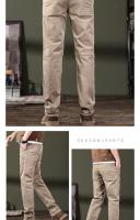 China Daily Mid Waist Grey Khaki dress pants wholesale price Youth Trend Regular Custom (376) for sale