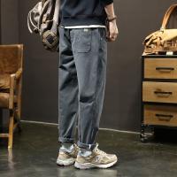 China Daily Mid Waist Urban Fashion jogger pants wholesale Khaki Dark Grey Regular Custom (HY605) for sale