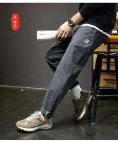 China Daily Mid Waist Urban Fashion jogger pants wholesale Khaki Dark Grey Regular Custom (HY605) for sale