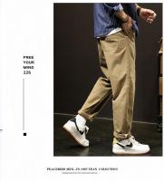 China Daily Mid Waist Urban Fashion jogger pants wholesale Khaki Dark Grey Regular Custom (HY605) for sale