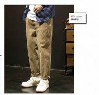 China Daily Mid Waist Urban Fashion jogger pants wholesale Khaki Dark Grey Regular Custom (HY605) for sale