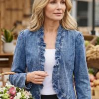China Blue Outdoor Long Sleeve wholesale denim jackets suppliers Autumn 2026 Regular Custom (99911) for sale