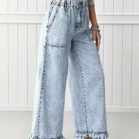China Blue Cotton Casual wholesale denim jeans for High Waist Autumn 2026 Custom (99902) for sale