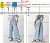 China Blue Cotton Casual wholesale denim jeans for High Waist Autumn 2026 Custom (99902) for sale