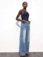 China Straight Pant Blue Cotton Casual wholesale denim jeans for High Waist Autumn 2026 Custom (924) for sale