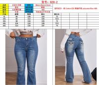 China Cotton Outdoor Light Blue wide leg track pants High Waist Embroidered Custom (828-2) for sale