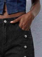 China Black Cotton Outdoor wholesale denim jeans for High Waist Autumn 2026 Custom (929-2) for sale