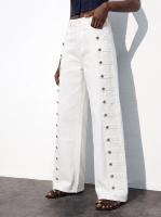 China White Cotton Casual wholesale denim jeans for High Waist Autumn 2026 Custom (929-1) for sale