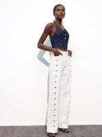 China White Cotton Casual wholesale denim jeans for High Waist Autumn 2026 Custom (929-1) for sale