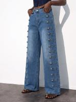 China Blue Cotton Outdoor wholesale denim jeans for High Waist Autumn 2026 Custom (929) for sale