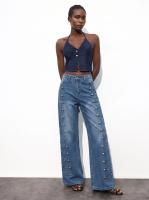 China Blue Cotton Outdoor wholesale denim jeans for High Waist Autumn 2026 Custom (929) for sale