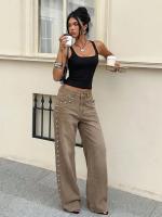 China Cotton Washed Casual wholesale denim jeans for High Waist Autumn 2026 Custom (921) for sale