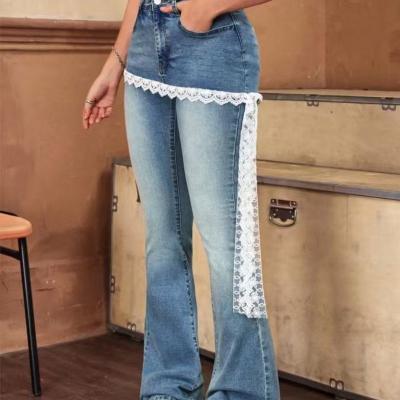 China Slim Fit Blue Cotton Outdoor wholesale denim jeans for High Waist Autumn 2026 Custom (99991) for sale