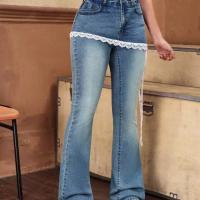 China Slim Fit Blue Cotton Outdoor wholesale denim jeans for High Waist Autumn 2026 Custom (99991) for sale