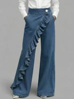 China Cotton Casual High Waist wholesale denim jeans for Regular Fit Regular Custom (9991-2) for sale