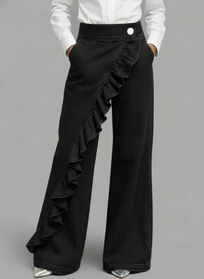 China Black Cotton Casual wholesale denim jeans for High Waist Autumn 2026 Custom (9991-1) for sale