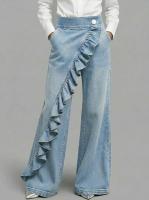 China Regular Blue Cotton Casual wholesale denim jeans for High Waist Autumn 2026 Custom (9991) for sale