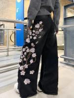 China Carrot Pant Black Cotton Casual wholesale denim jeans for Low Waist Autumn 2026 Custom (9995) for sale