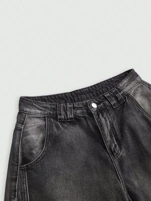 China Regular Black Cotton Casual wholesale denim jeans for Low Waist Autumn 2026 Custom (9997) for sale