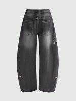 China Regular Black Cotton Casual wholesale denim jeans for Low Waist Autumn 2026 Custom (9997) for sale