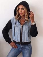 China Blue Daily Ribbed Cuff lightweight jacket wholesale Long Sleeve Autumn 2026 Custom (9977) for sale