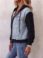 China Blue Daily Ribbed Cuff lightweight jacket wholesale Long Sleeve Autumn 2026 Custom (9977) for sale