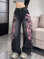 China Loose Fit Black Cotton Casual wholesale denim jeans for Embroidered Autumn 2026 Custom (9994) for sale