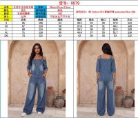 China Regular Blue Cotton Washed trousers manufacturers Casual Autumn 2026 Custom (9979) for sale