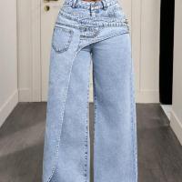 China #0359 Blue Cotton Casual wholesale denim jeans for High Waist Autumn 2026 Custom (9992) for sale