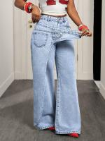 China #0359 Blue Cotton Casual wholesale denim jeans for High Waist Autumn 2026 Custom (9992) for sale