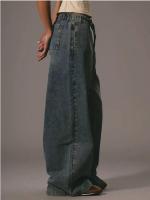 China Loose Fit Blue Cotton Washed wholesale denim jeans for Casual Breathable Custom (9974) for sale