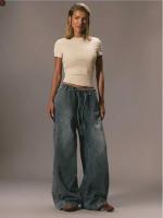 China Loose Fit Blue Cotton Washed wholesale denim jeans for Casual Breathable Custom (9974) for sale