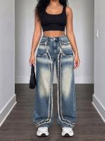 China #5250 Blue Cotton Casual wholesale denim jeans for Autumn 2026 Non Stretch Custom (9980) for sale