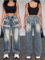 China #5250 Blue Cotton Casual wholesale denim jeans for Autumn 2026 Non Stretch Custom (9980) for sale