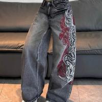 China Cotton Casual Embroidered wholesale denim jeans for Carrot Pant Autumn 2026 Custom (9972-1) for sale