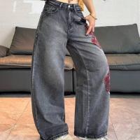 China Cotton Casual Embroidered wholesale denim jeans for Carrot Pant Autumn 2026 Custom (9972-1) for sale