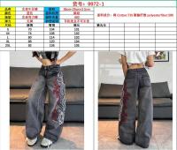 China Cotton Casual Embroidered wholesale denim jeans for Carrot Pant Autumn 2026 Custom (9972-1) for sale