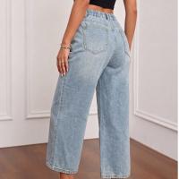 China Regular Loose Fit Blue Cotton Washed wholesale denim jeans for Casual Autumn 2026 Custom (9975) for sale