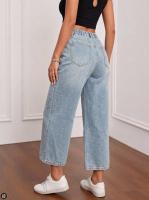 China Regular Loose Fit Blue Cotton Washed wholesale denim jeans for Casual Autumn 2026 Custom (9975) for sale
