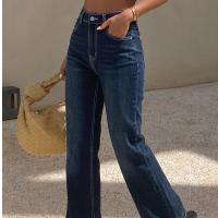 China Slim Fit Blue Cotton Casual wholesale denim jeans for Embroidered Autumn 2026 Custom (9971) for sale