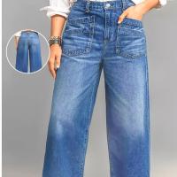 China Regular Cotton Washed Casual wholesale denim jeans for Light Blue Autumn 2026 Custom (822-2) for sale