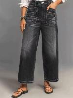 China Black Cotton Washed wholesale denim jeans for Casual Autumn 2026 Custom (822-1) for sale