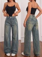 China Vintage Washed Blue Cotton Casual wholesale denim jeans for Autumn 2026 Regular Fit Custom (9976) for sale