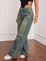 China Vintage Washed Blue Cotton Casual wholesale denim jeans for Autumn 2026 Regular Fit Custom (9976) for sale
