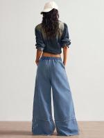 China Cotton Casual Light Blue wholesale denim jeans for Embroidered Autumn 2026 Custom (9962) for sale